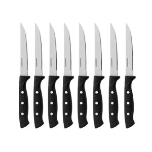 Farberware 17-Piece Stainless Steel Knife and Kitchen Tool Set with Storage Carousel, Black