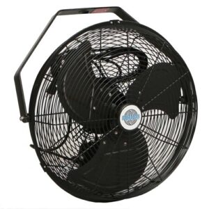 durafan 14" indoor/outdoor non-oscillating wall mount fan - black