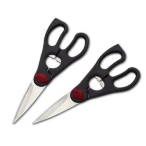 farberware 2-piece stainless steel utility shears, black