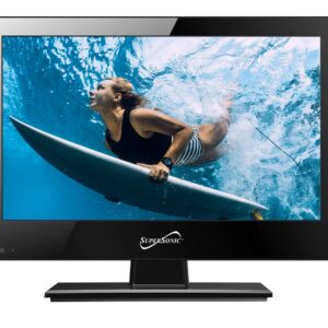 Supersonic SC-1311 13.3-Inch 1080p LED Widescreen HDTV with HDMI Input (AC/DC Compatible)