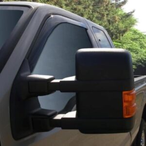 Stampede | Snap-Inz Sidewind Deflectors | 2007 - 2013 Chevrolet Silverado1500 Crew Cab - Smoke, 2 Pc. | 41062-2