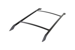 perrycraft av4158-b aventura black 41" wide x 58" long complete ready-to-install, drill-in installation roof rack kit - 110 lb. capacity