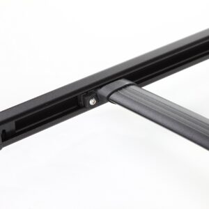 Perrycraft AV4158-B Aventura Black 41" Wide x 58" Long Complete Ready-to-Install, Drill-in Installation Roof Rack Kit - 110 lb. Capacity