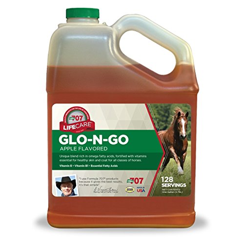 Formula 707 Glo-N-Go Equine Supplement, Gallon Liquid – Vitamin and Calorie Support for Healthy Weight Retention and Coat Condition in Horses