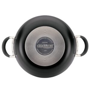 Circulon Symmetry Hard Anodized Nonstick Casserole Dish/Casserole Pan with Lid - 5.5 Quart, Black