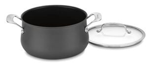 cuisinart 6445-22 5-quart dutch oven with cover, black/stainless steel