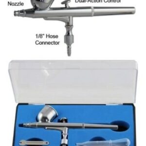 GotHobby 0.3mm Gravity Feed Dual-Action Airbrush Paint Spray Gun Kit Set