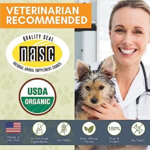 Wholistic Pet Organics: Bovine Colostrum Powder for Dogs and Cat Organic Dog Immune Supplement for Allergy and Itch Relief Colostrum for Puppies Allergy Medication for Dogs (2 oz)