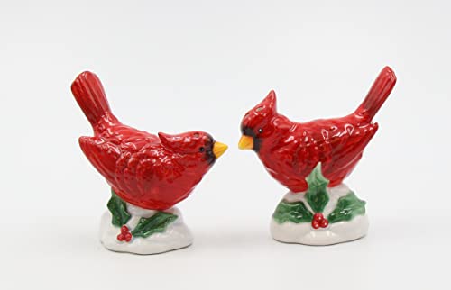 Cosmos Gifts Cardinal Couple Salt and Pepper Set, 2-7/8-Inch