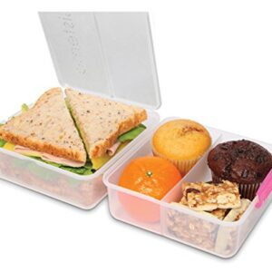 Sistema To Go Collection Lunch Cube Compact Food Storage Container, 5.9 Cup, Color Varies | Great for Meal Prep | BPA Free, Reusable