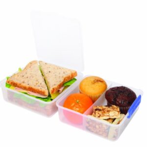 Sistema To Go Collection Lunch Cube Compact Food Storage Container, 5.9 Cup, Color Varies | Great for Meal Prep | BPA Free, Reusable