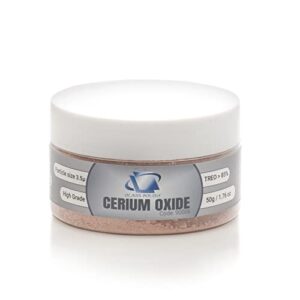 glass polish 90006 cerium oxide high grade glass polishing powder - treo 85% - 3.5 microns - 1.76 oz