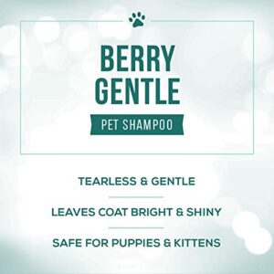 Nature's Specialties Berry Gentle Ultra Concentrated Face and Body Wash for Pets, Makes up to 2 Gallons, Natural Choice for Professional Groomers, Gently Cleanses The Skin and Coat, Made in USA, 16 oz