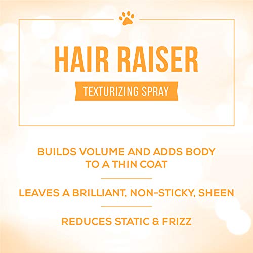 Nature's Specialties Hair Raiser Dog Texturizing Spray for Pets, Natural Choice for Professional Groomers, Builds Volume, Made in USA, 8 oz