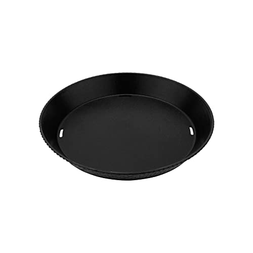 G.E.T. RB-891-BK Round Serving Basket with Drainage Slots, 12", Black (Set of 12)