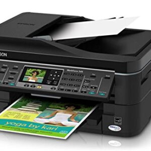 Epson WorkForce 545 Wireless All-in-One Color Inkjet Printer, Copier, Scanner, Fax, iOS/Tablet/Smartphone/AirPrint Compatible (C11CB88201)