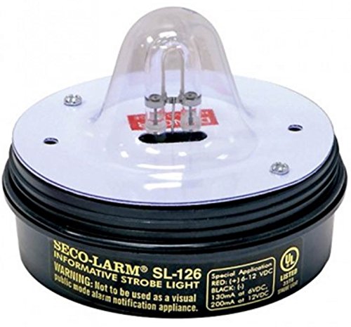 SECO-LARM SL-126Q/R Red Security Strobe Light