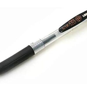 Zebra Sarasa Push Clip Gel Ink Pen - 0.3 mm - Black