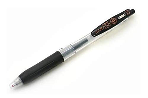 Zebra Sarasa Push Clip Gel Ink Pen - 0.3 mm - Black