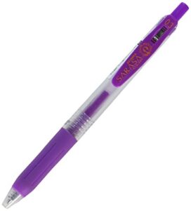 zebra sarasa clip pen 0.3 mm, purple (jjh15-pu)