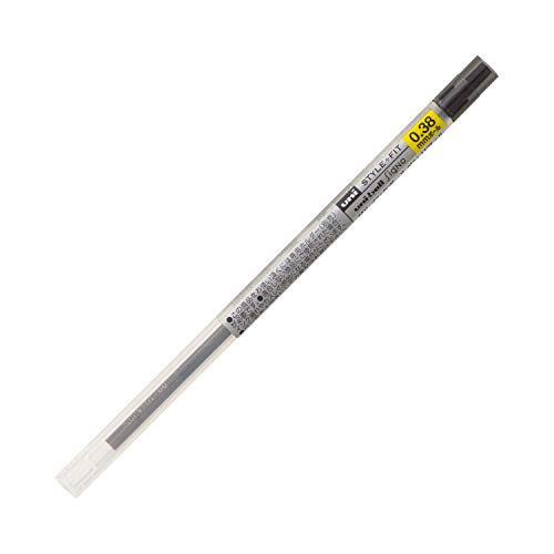 uni style Fit Gel Ballpoint Pen Refill, 0.38mm, Black (UMR10938.24)