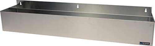 Carlisle FoodService Products B5542 Stainless Steel Single Rail Speed Rack Bottle Holder, 41-1/4" Width x 6" Height x 4-1/8" Depth, Silver