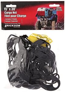 erickson 01016 black 15" x 30" cargo net