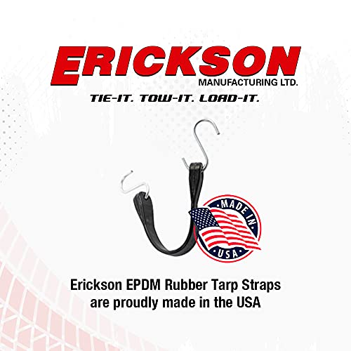 Erickson 06601 10" Long Industrial EPDM Rubber Tarp Strap, (Pack of 4)