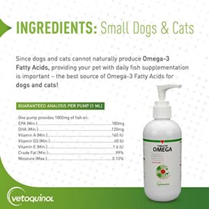 Vetoquinol Triglyceride Omega Liquid Dog & Cat Supplement, 8oz: All Weights