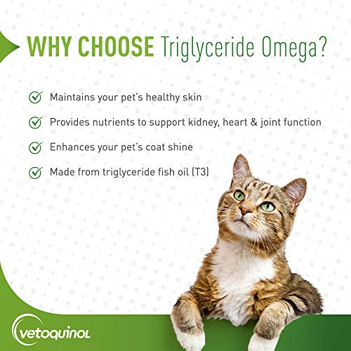 Vetoquinol Triglyceride Omega Liquid Dog & Cat Supplement, 8oz: All Weights