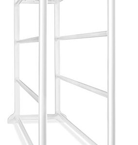 Whitmor 4 Tier 20 Pair Floor Shoe Rack - White