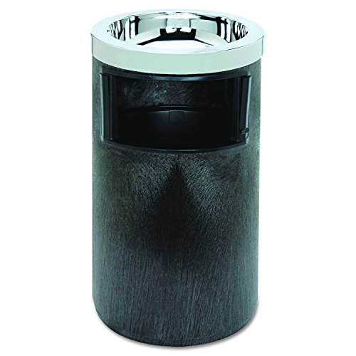 Rubbermaid Commercial Products Steel Smoker's Urn, Silver, Round for Cigarette Disposal