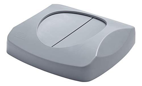 Rubbermaid Commercial Products Untouchable Trash/Recycling Swing Lid, Gray, Compatible with 23-Gallon Untouchable Containers