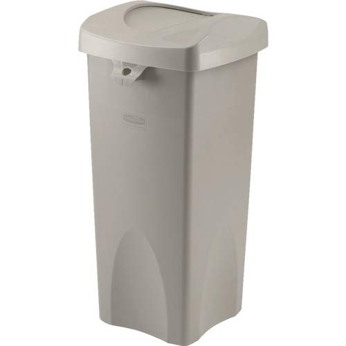 Rubbermaid Commercial Products Untouchable Trash/Recycling Swing Lid, Gray, Compatible with 23-Gallon Untouchable Containers