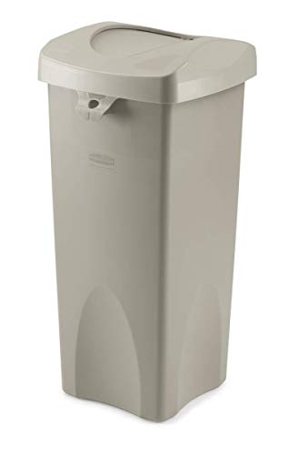 Rubbermaid Commercial Products Untouchable Trash/Recycling Swing Lid, Gray, Compatible with 23-Gallon Untouchable Containers