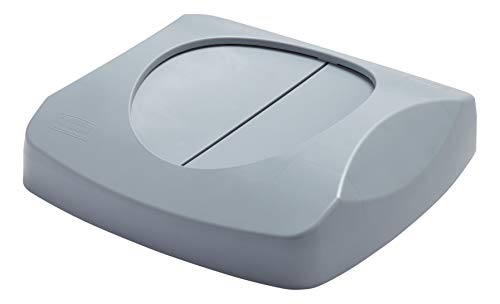 Rubbermaid Commercial Products Untouchable Trash/Recycling Swing Lid, Gray, Compatible with 23-Gallon Untouchable Containers