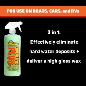 DUCKY PRODUCTS Water Spot Plus: Spray with Wax for Boat, Car, Motorcycle & RV Exterior Detailing, 32 oz