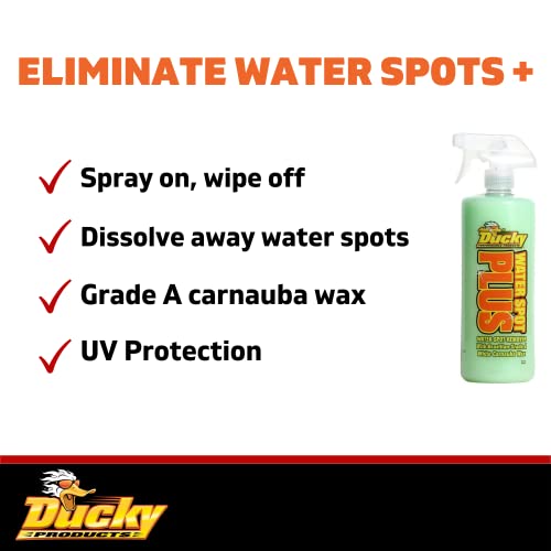 DUCKY PRODUCTS Water Spot Plus: Spray with Wax for Boat, Car, Motorcycle & RV Exterior Detailing, 32 oz