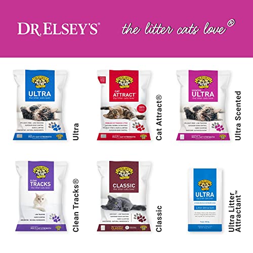 Dr. Elsey's Premium Clumping Cat Litter | Ultra Scented | 99.9% Dust-Free, Low Tracking, Hard Clumping, Superior Odor Control, Natural Ingredients & Moisture-Activated Scent