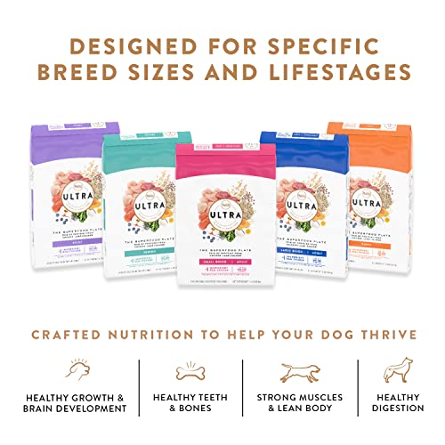 NUTRO ULTRA Large Breed Puppy High Protein Natural Dry Dog Food with a Trio of Proteins from Chicken, Lamb and Salmon, 30 lb. Bag