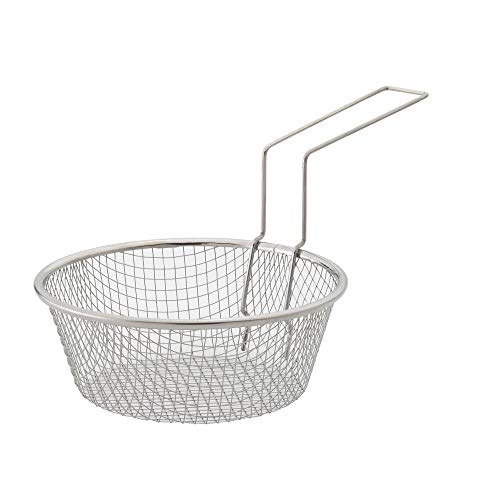 HIC Kitchen HIC Fry Basket, 18/8 Stainless Steel, 7-Inches, Metallic