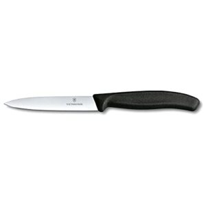 victorinox swiss classic 3.1-inch straight edge paring knife, black