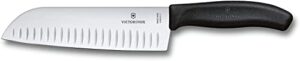 victorinox 7-inch swiss classic santoku knife with granton blade