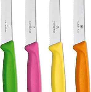 Victorinox Swiss Classic Multicolored 4-Piece Paring Knife Set - Durable, Ergonomic Paring Knives