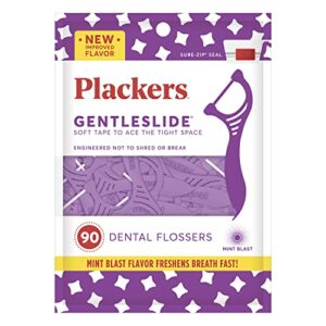 plackers gentleslide flosser, 90 count