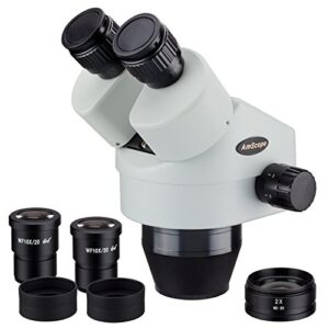 amscope sm790b 7x-90x binocular zoom power stereo microscope head