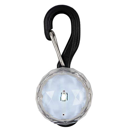 Nite Ize PetLit LED Collar Light, Dog Or Cat Collar Light, Replaceable Batteries, White LED Jewel Design