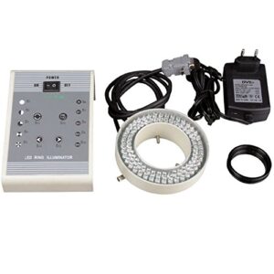 amscope led-80am 80-led lighting-direction-variable microscope ring illuminator