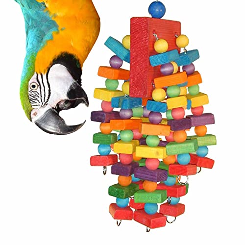 Super Bird Creations SB439 Beakasaurus Bird Toy, Large/XL Bird Size, 20" x 7" x 6"