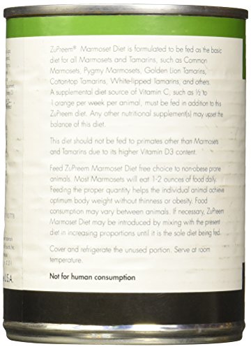 ZuPreem Marmoset Diet Food, 14.5 oz/Pack, 24 Can-Pack